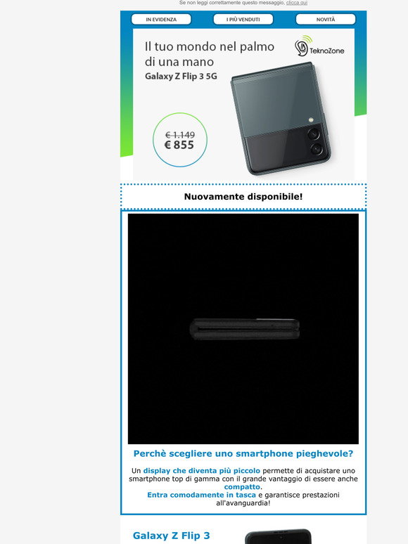 TeknoZone: Galaxy Z Flip 3 tornato! | Milled