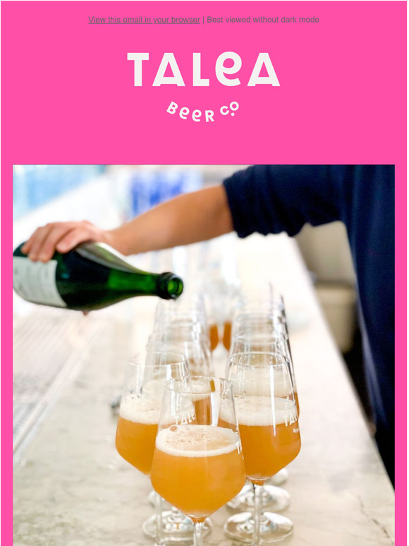 Talea Beer: Reserve your table for New Year's Eve at TALEA | Milled