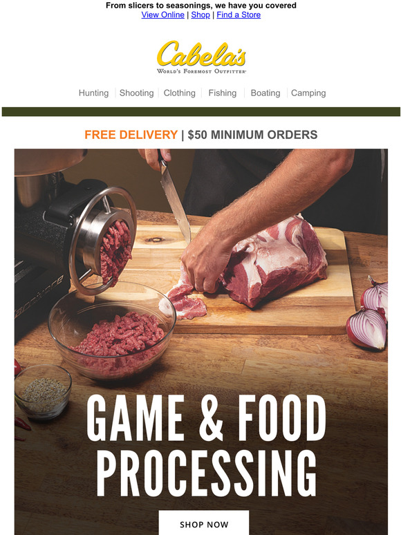 Cabela's: Cabela's has your food processing needs covered | Milled