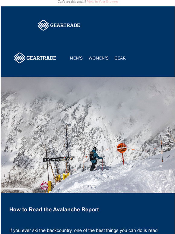 GearTrade: How to Read the Avalanche Report | Milled