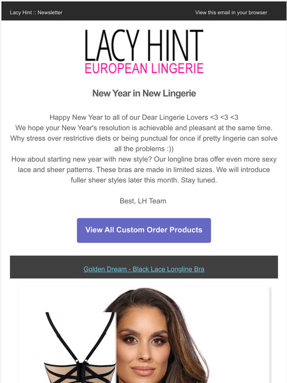 Lacy Hint: Classy Longline Bras for Great Beginnings | Milled