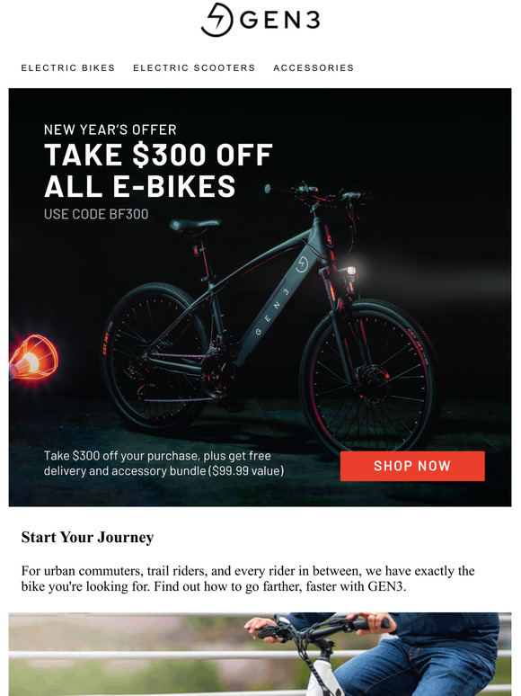 GEN3: Save $300 on All Electric Bikes | Milled