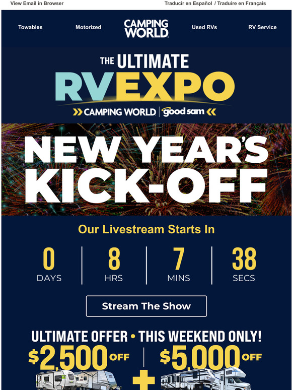 Camping World: The Ultimate RV Expo Is LIVE Tonight | Milled