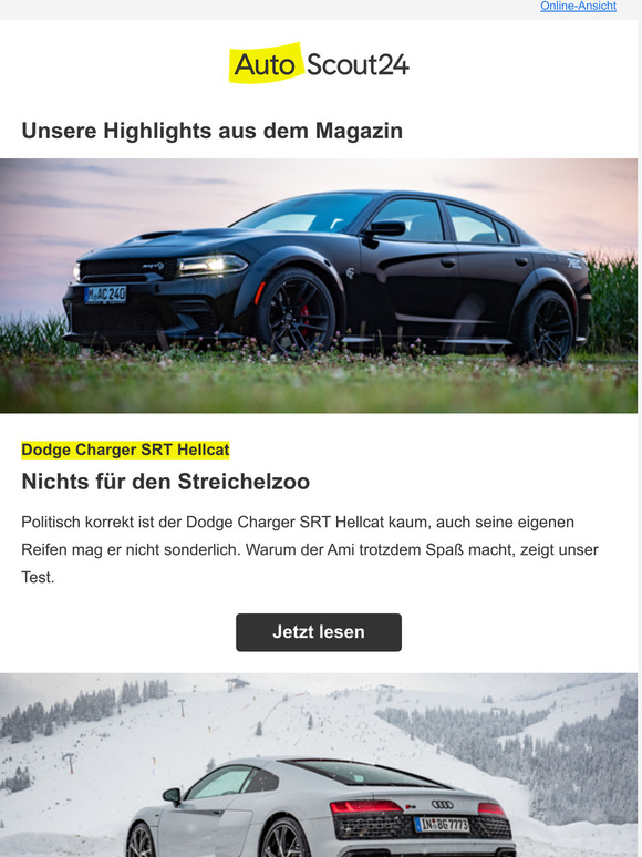 AutoScout24: Unsere Highlights aus dem AutoScout24-Magazin! | Milled