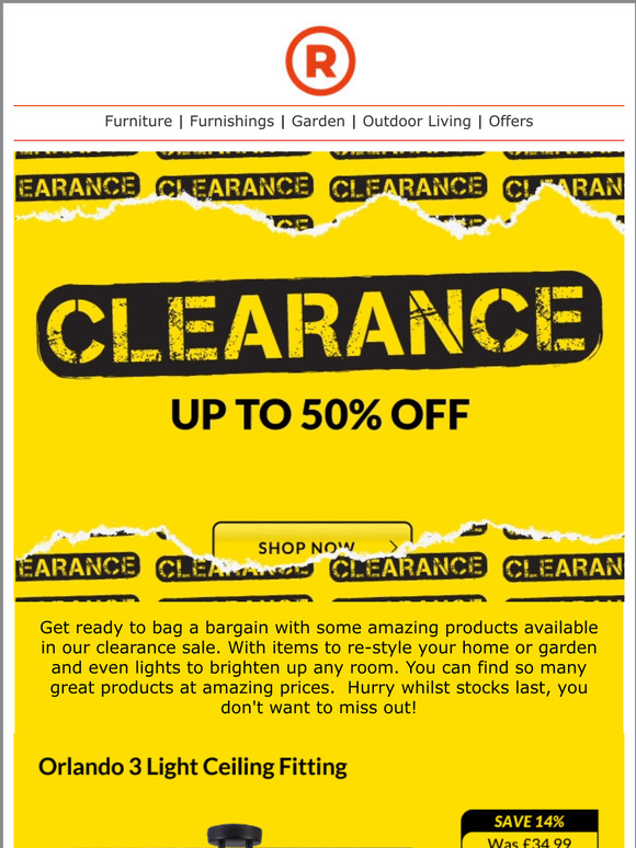 The Range: Clearance sale now on, hurry when it's gone, it's gone | Milled