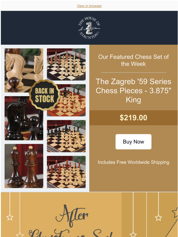 House of Staunton: Our Featured Chess Set of the Week - The Zagreb '59 ...