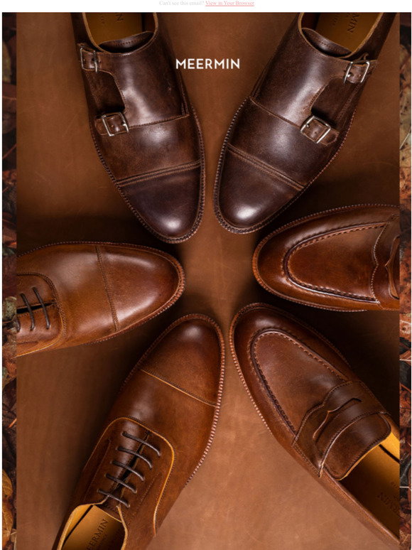 Meermin Shoes: Ultraflex System Classics in Unique Shell Cordovan | Milled