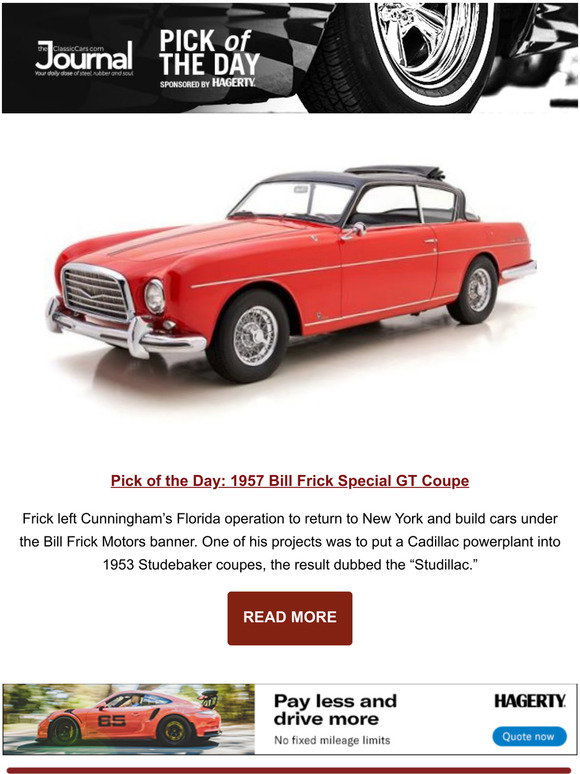 ClassicCars: Pick of the Day: 1957 Bill Frick Special GT Coupe | Milled