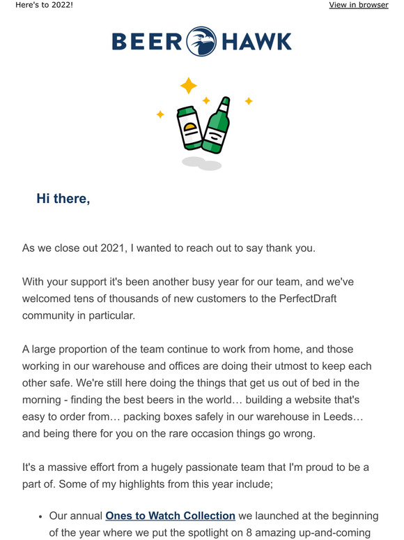 Beer Hawk: Thank you | Milled