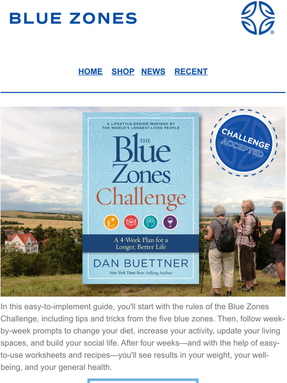Blue Zones: Join us for the New Year's Blue Zones Challenge! | Milled