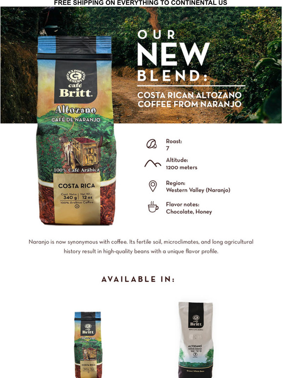Cafe Britt: Your early access to our new exclusive coffee | Milled
