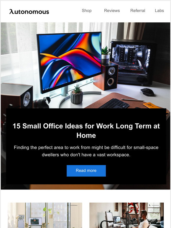Autonomous: 15 Small Office Ideas for Work Long Term at Home | Milled