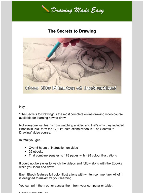 Drawing Made Easy: The Secrets to Drawing | Milled