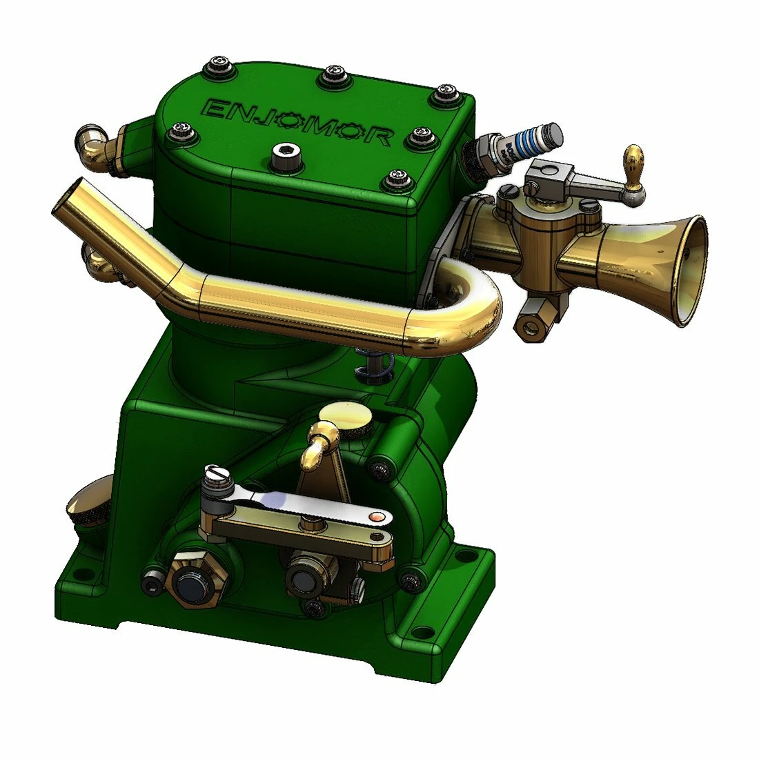 Enginediy: 12cc Holt 75 Tractor Model Engine | Enginediy | Milled