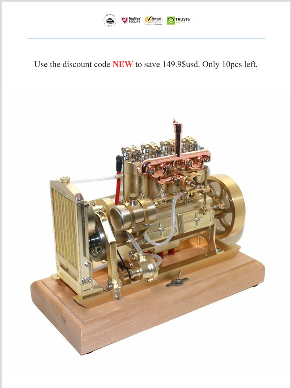 Enginediy: 12cc Holt 75 Tractor Model Engine | Enginediy | Milled