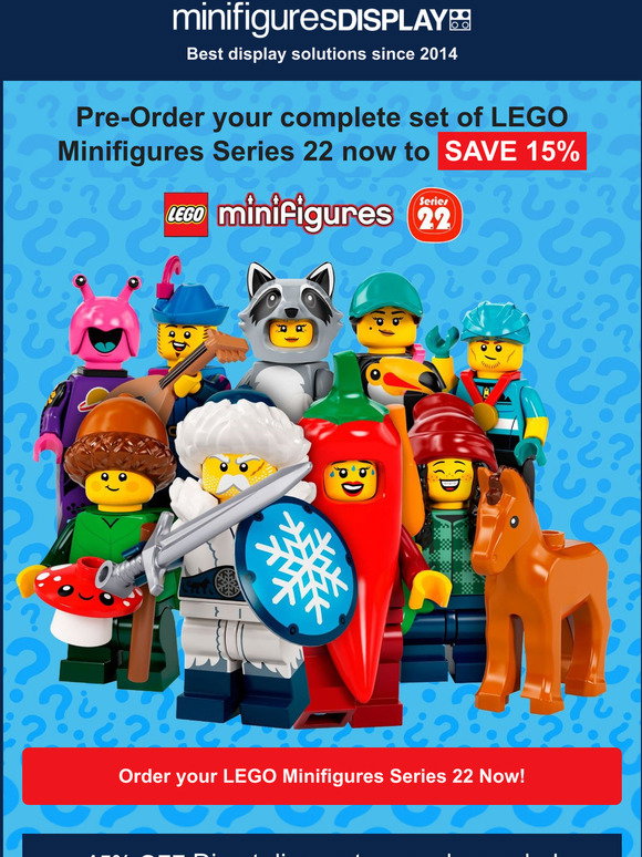 Minifigures Display: New LEGO Minifigures Series 22. Pre-order now and ...