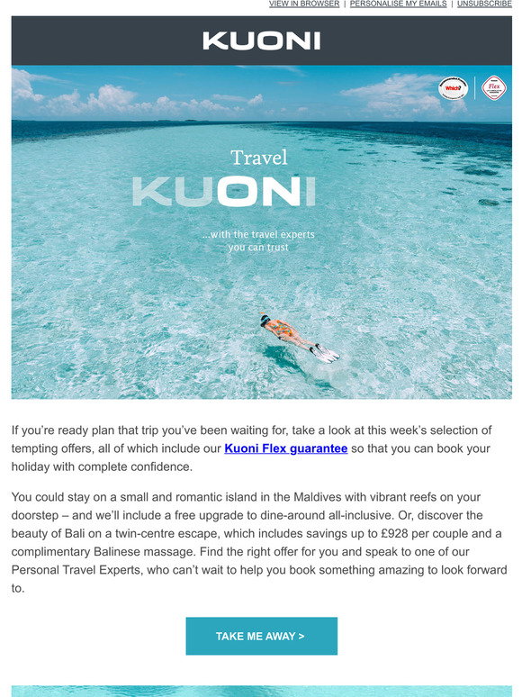 Kuoni: Travel on: Tempting new offers are in for 2022 | Milled