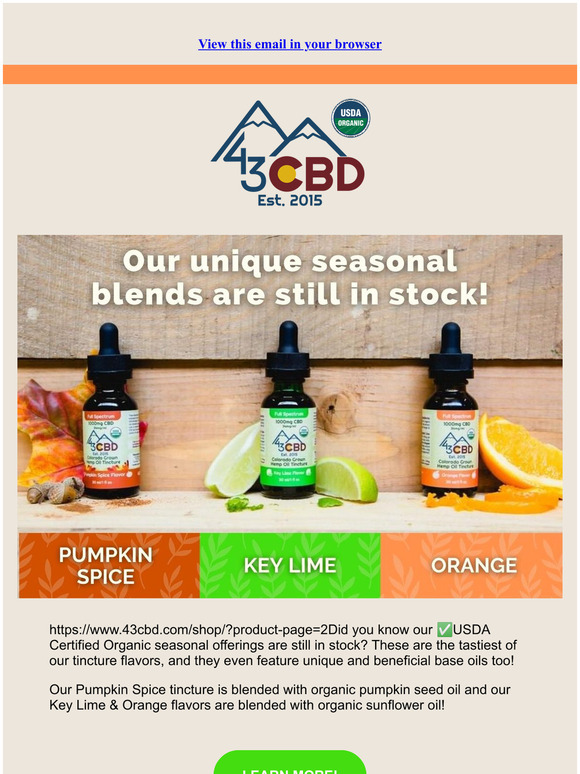 43 CBD Solutions: Did you know these flavors are still in stock? | Milled