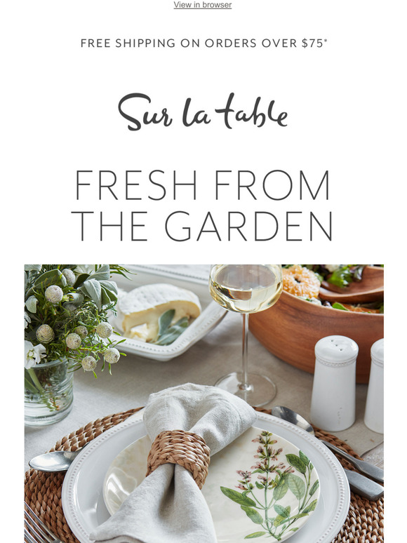 Sur La Table: A fresh feast for the eyesnew dinnerware and more. | Milled