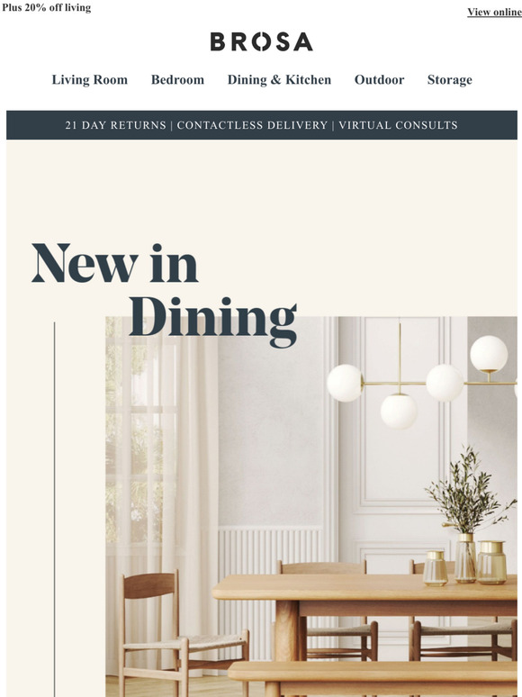 Brosa Furniture: Oooh, whats new in dining? | Milled