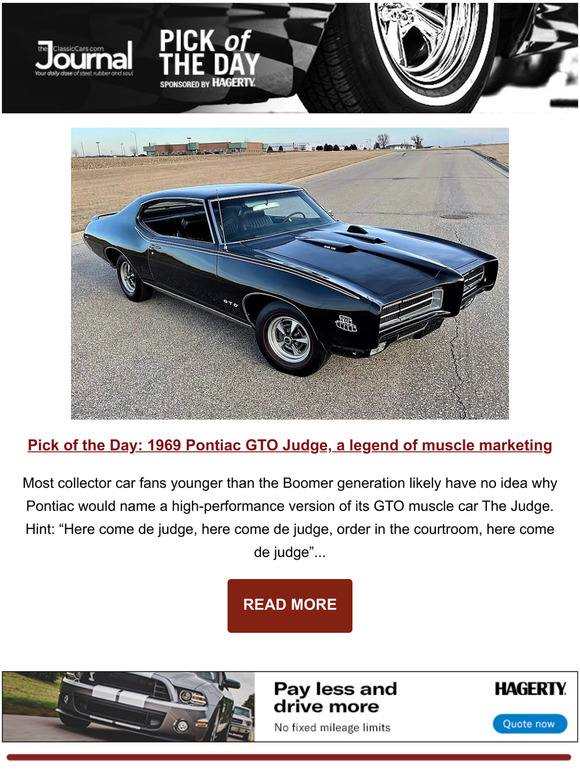 ClassicCars: Pick of the Day: 1969 Pontiac GTO Judge, a legend of ...