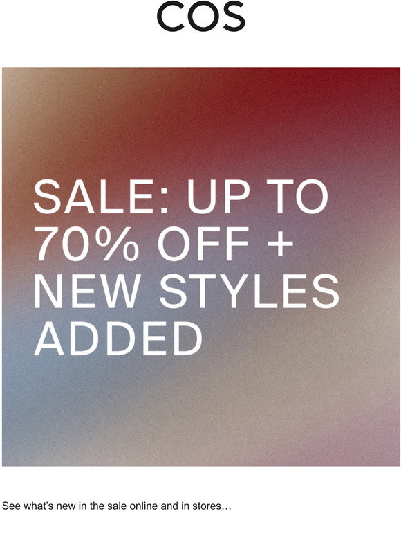 COS: Even more new styles added up to 70% off | Milled