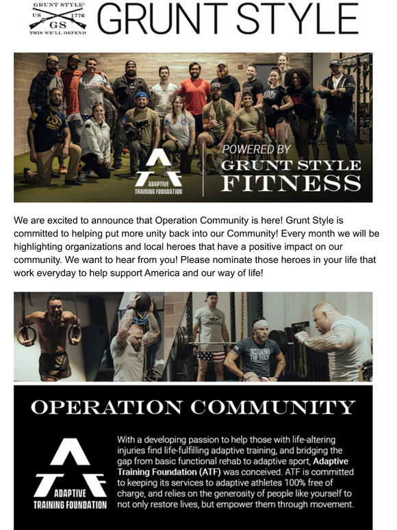 Grunt Style: Introducing ATF (Adaptive Training Foundation) | Milled