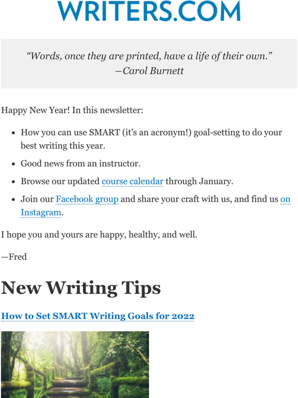 Writers Work: How to Set SMART Writing Goals for 2022 | Milled