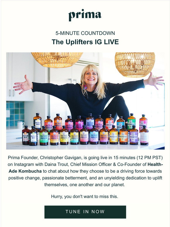 Prima: Going LIVE with Health-Ade Kombucha Founder | Milled