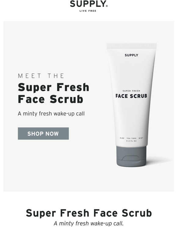Supply: Meet Our Super Fresh Face Scrub | Milled