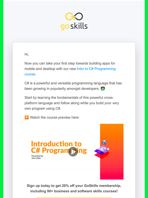 Goskills New Release Intro To C Programming 20 Off Milled