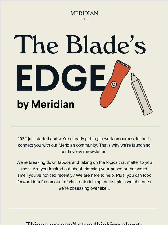 Meridian Grooming: Welcome to The Blades Edge, our first newsletter ...