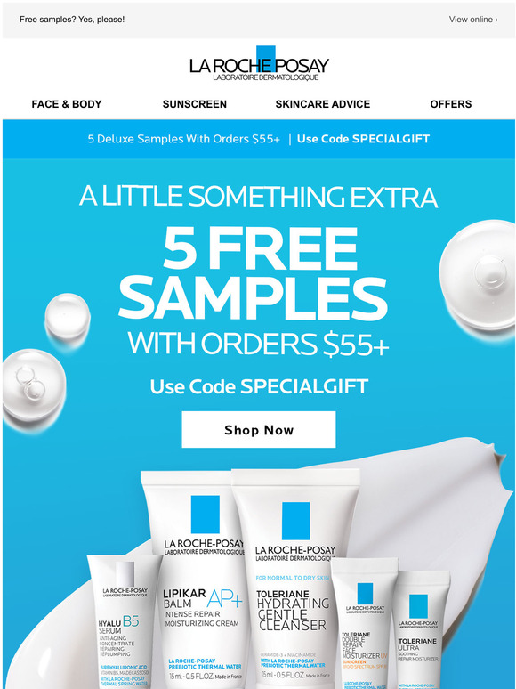 La Roche Posay: Five FREE Deluxe Samples Inside | Milled
