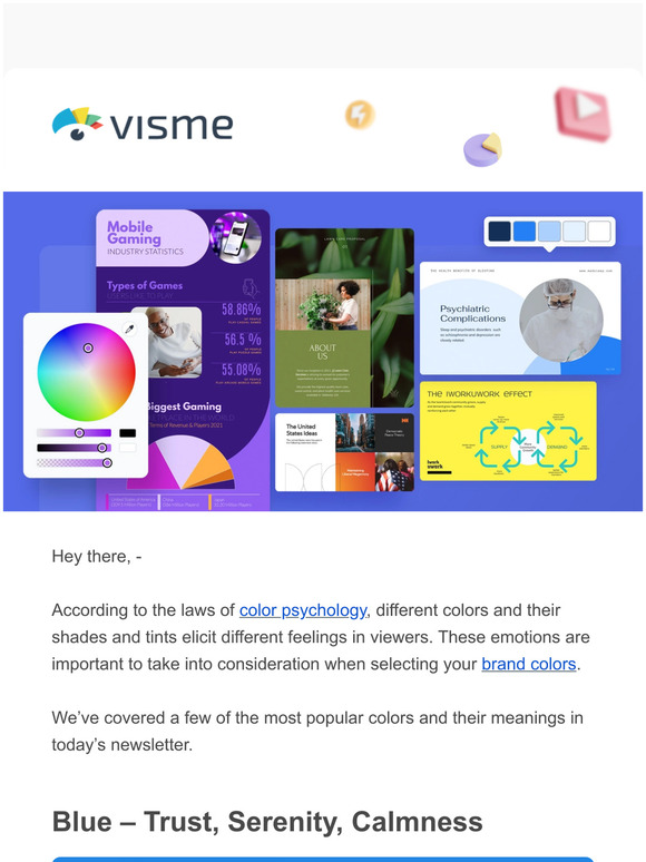 Visme: -Do You Know What Your Brand Colors Mean? | Milled