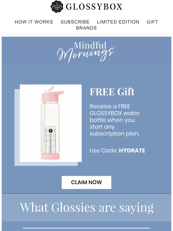 Glossy Box: What will your FREE GIFT be? Play now | Milled