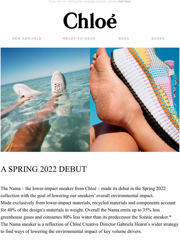 Chloé: Our lower impact sneaker | Milled