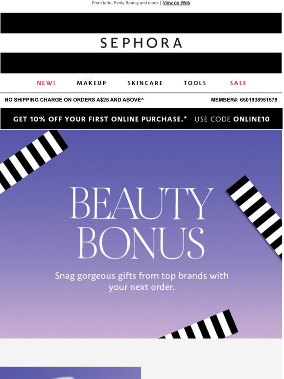 Sephora: This email comes with gifts! | Milled