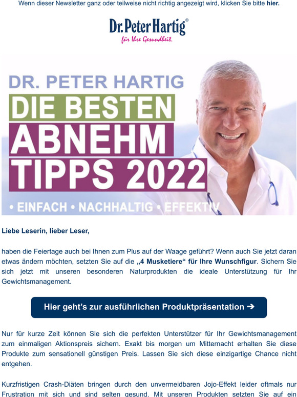 Dr. Peter Hartig: Die 4 Musketiere fr Ihre Wunschfigur! | Milled