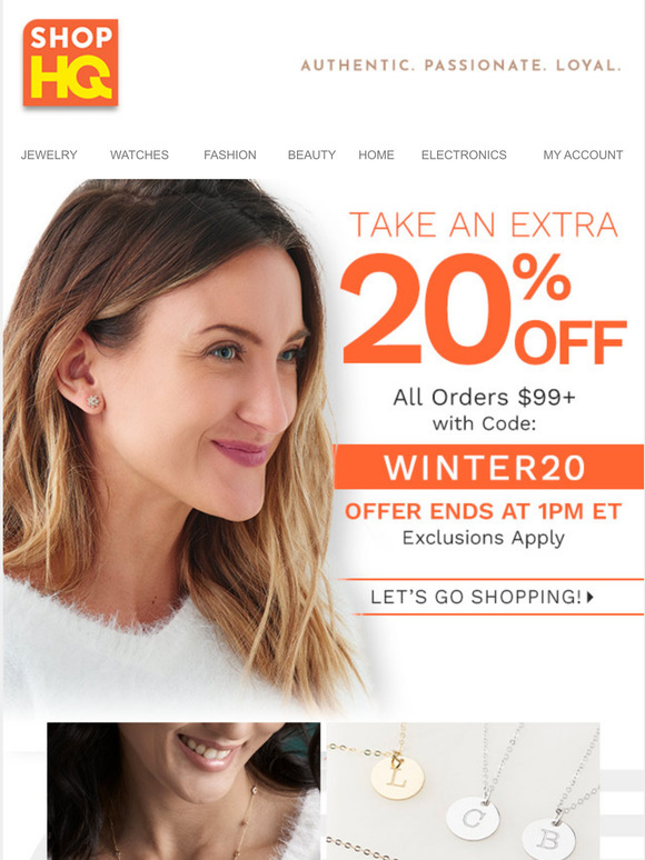 ShopHQ: 4 Hours Only! 20% OFF ORDERS $99+ | Milled