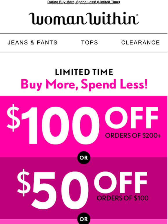 Woman Within: You Deserve This! (Hint: Its Up To $100 Off!) | Milled