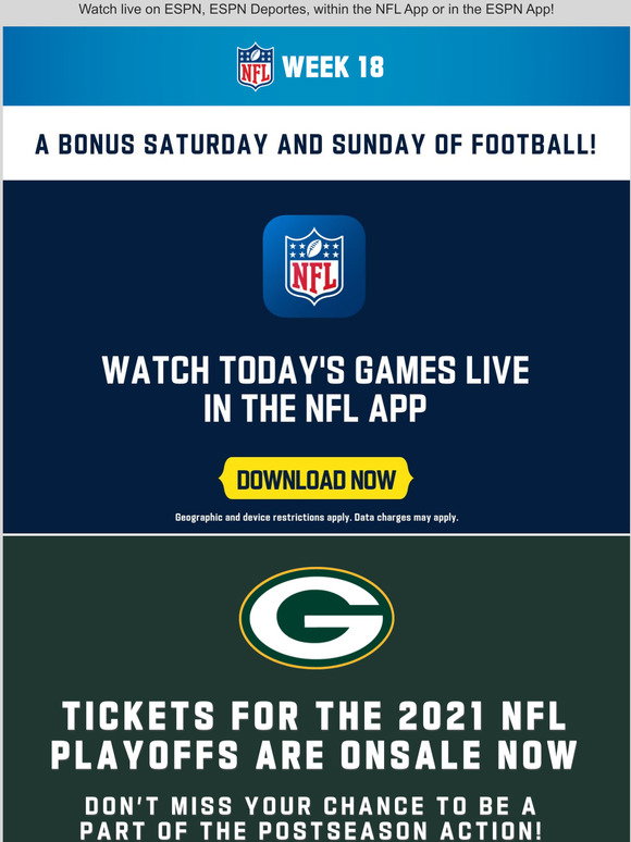 NFL Gamepass: The NFL Season Finale Kicks Off Today! | Milled