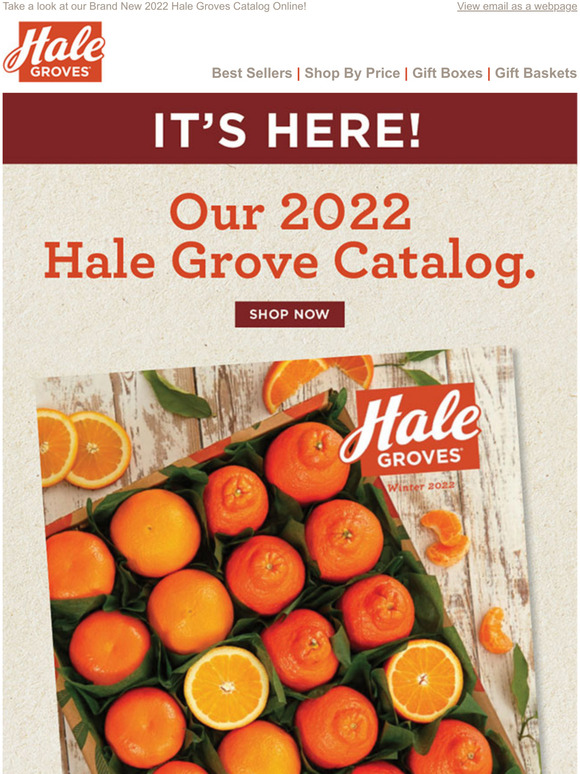 Hale Groves: It's HERE! - Our 2022 Hale Groves Catalog. | Milled
