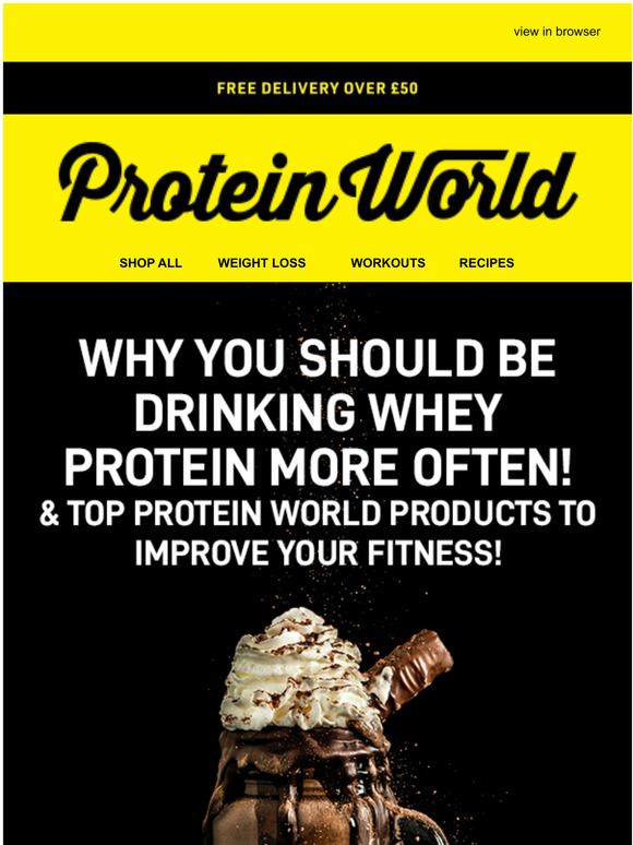 Protein World: Why You Should Be Drinking Whey Protein More Often ...