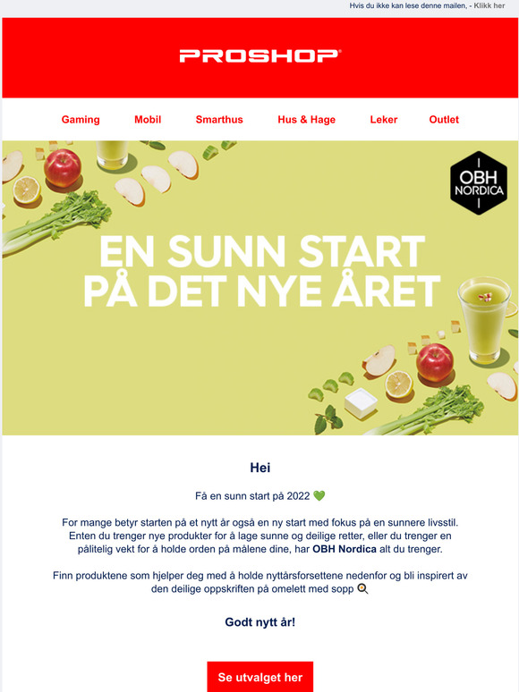 Proshop: F en sunn start p det nye ret med OBH Nordica | Milled