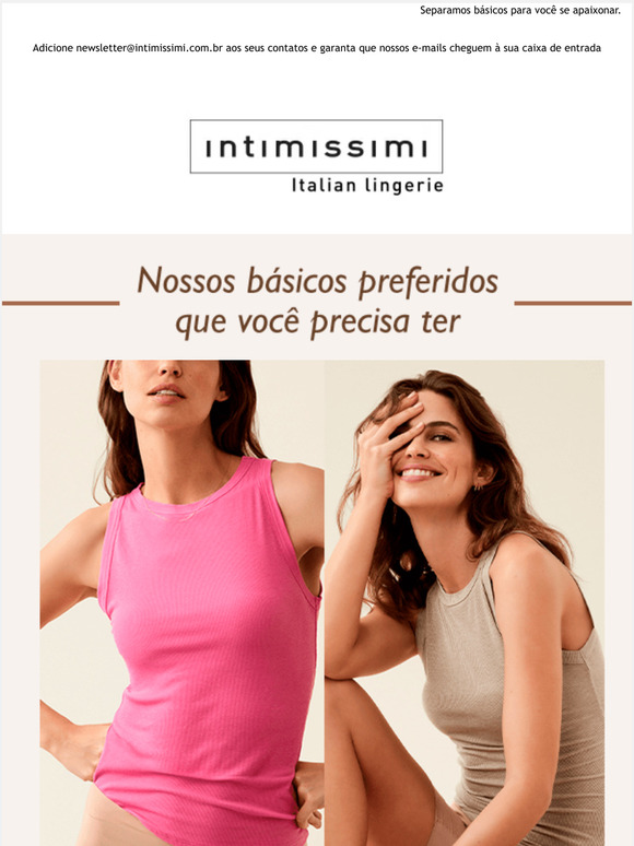 Intimissimi: Bsicos que amamos! | Milled