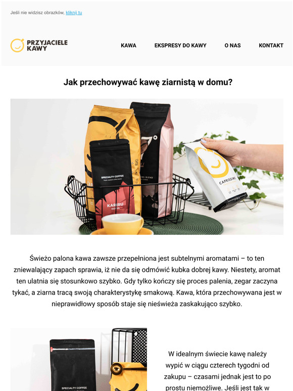 Przyjaciele Kawy: Jak przechowywa kaw ziarnist w domu? | Milled