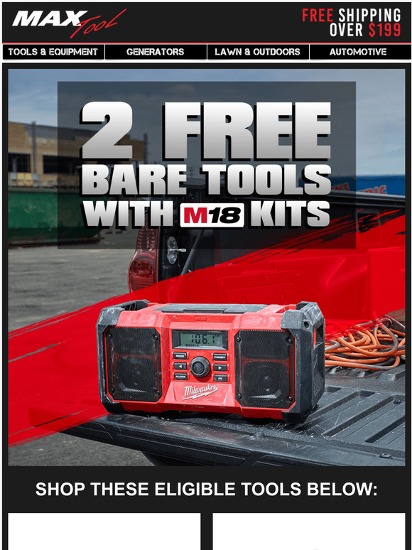 MaxTool: Get 2 FREE Milwaukee Tools! | Milled