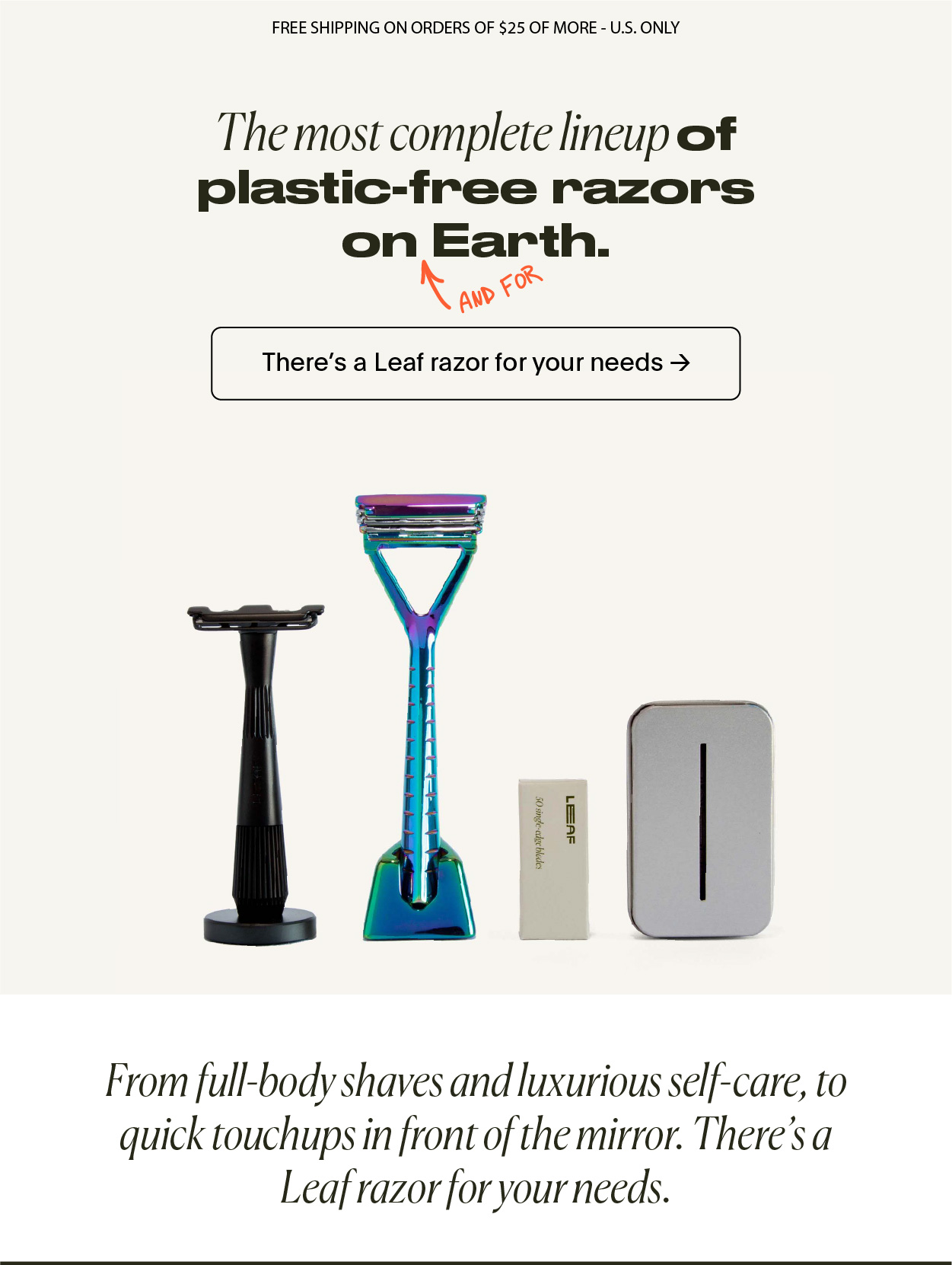 Leaf Shave: Meet the most complete lineup of plastic-free razors | Milled