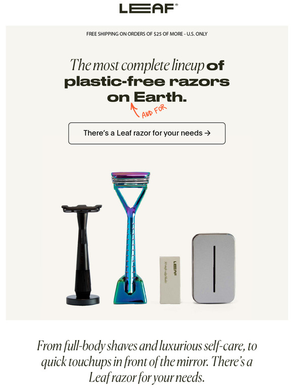 Leaf Shave: Meet the most complete lineup of plastic-free razors | Milled