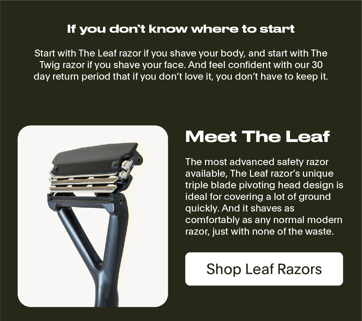 Leaf Shave: Meet the most complete lineup of plastic-free razors | Milled
